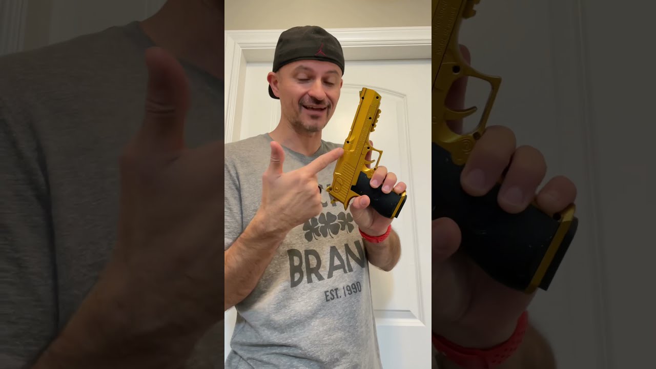 Gold Desert Eagle replica Nerf gun | MacDannyGun #shorts