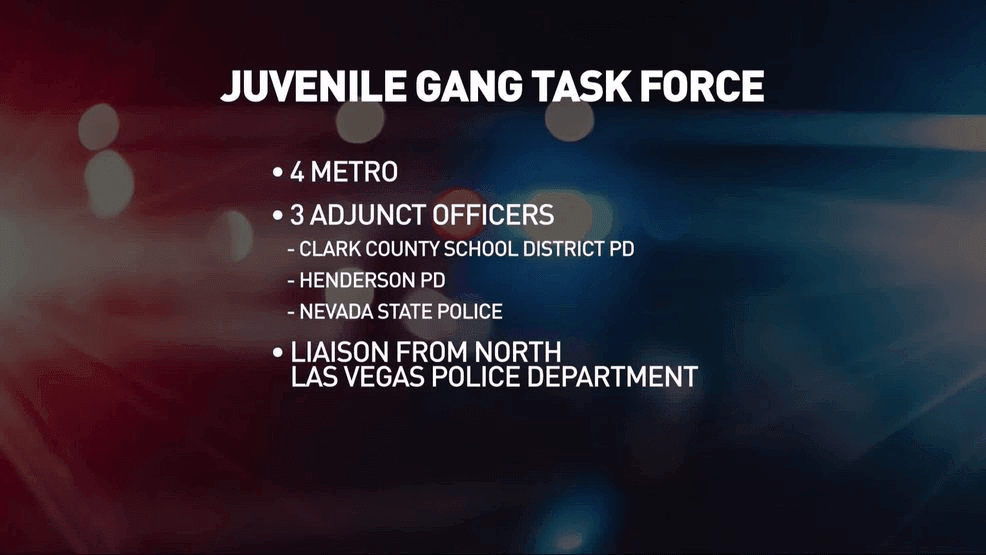Metro task force targets rise in youth gangs across Las Vegas Valley