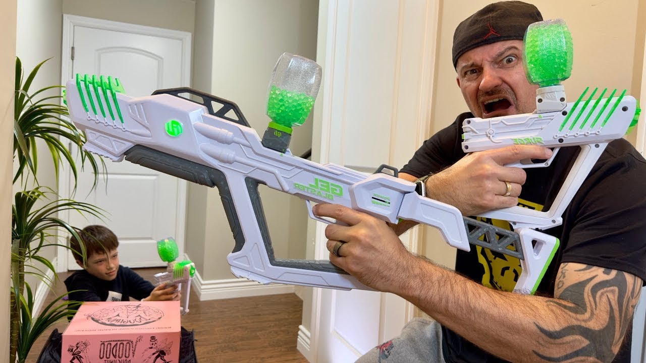 Epic gel blaster battle!