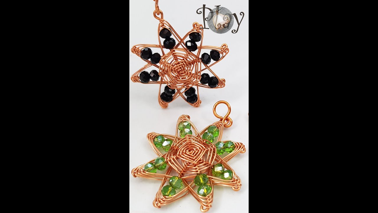 Play with wire | Mandala | pendant | God's eye craft | abacus crystal ...
