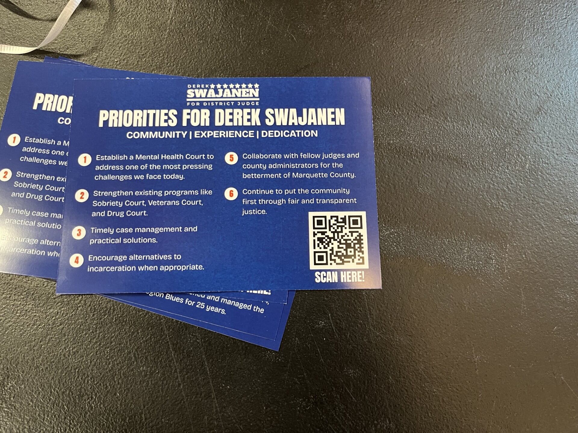 Marquette County attorney Derek Swajanen begins campaign for judge