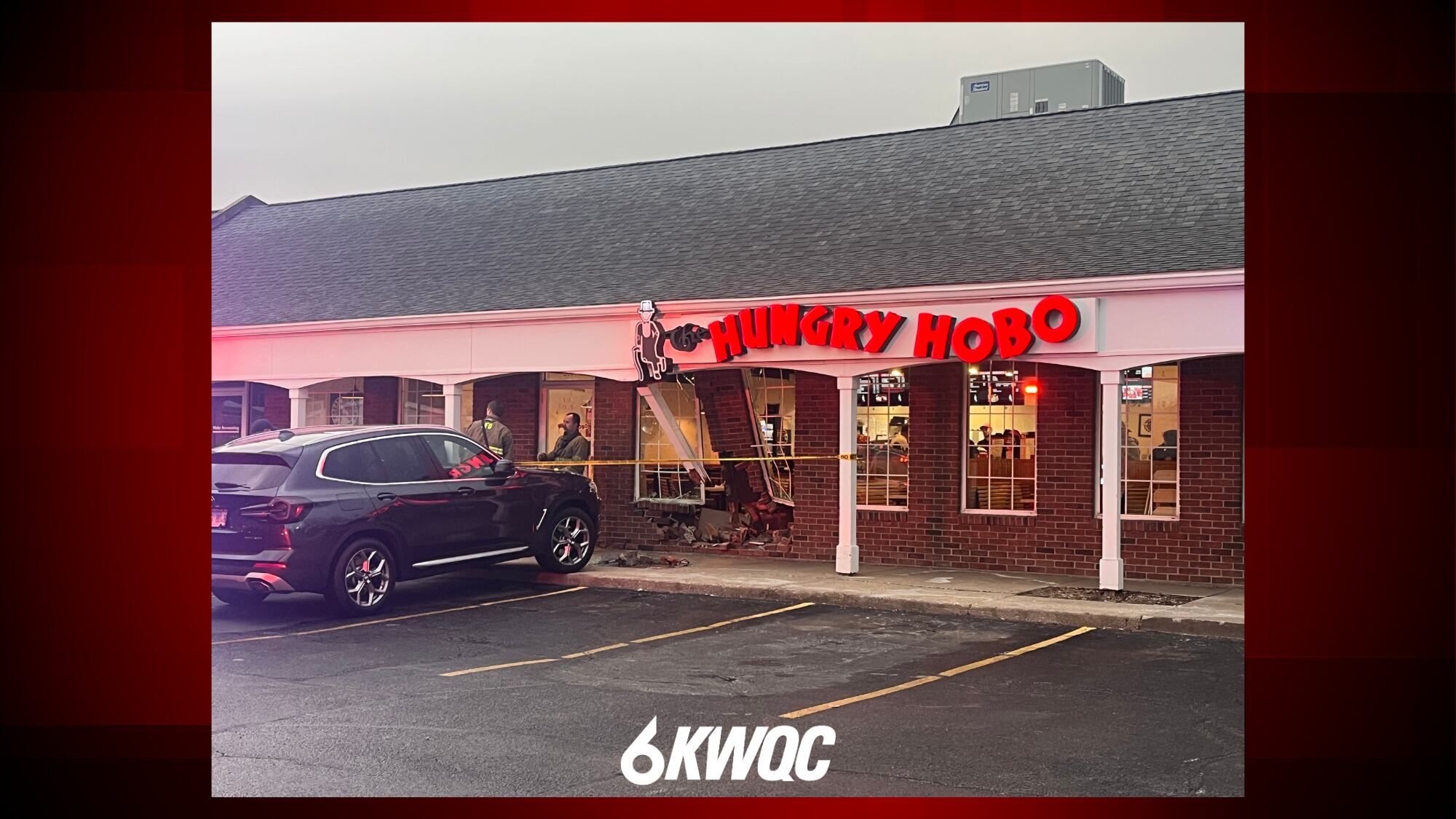 Vehicle crashes into Hungry Hobo in Moline causing damage