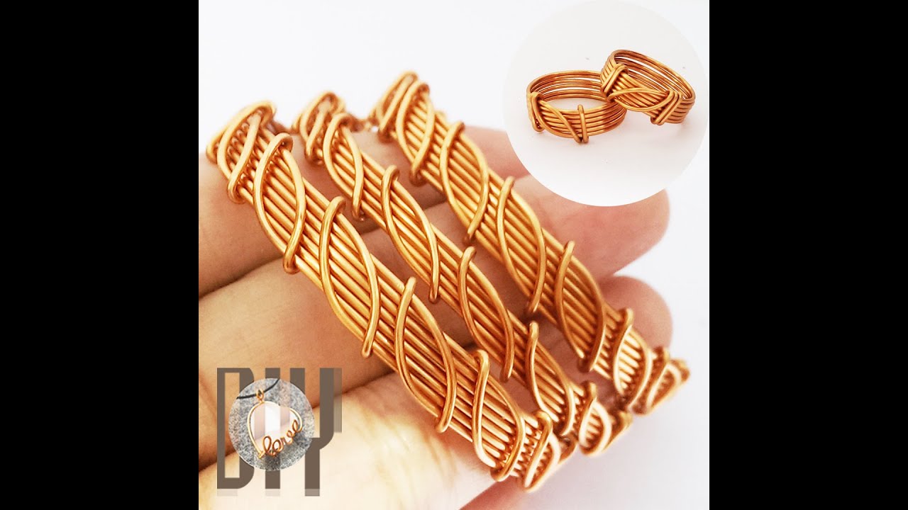 Leaf bracelet | simple jewelry making | copper wire 849 @LanAnhHandmade ...