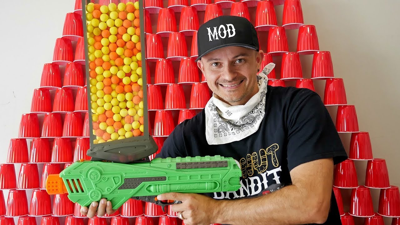 DIY mega hopper mod: Adventure Force Tactical Accelerator huge ammo ...
