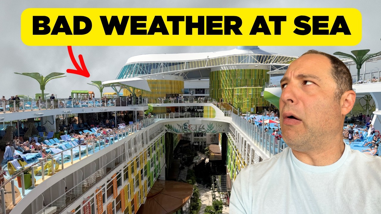 The world’s biggest cruise ship with the worst weather I’ve ever had
