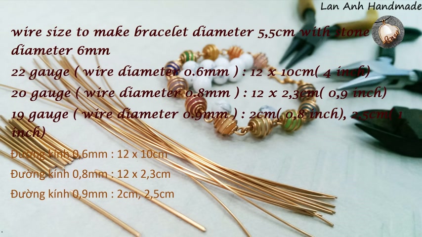 Spiral bracelet with small spherical stone - Simple jewelry from copper ...