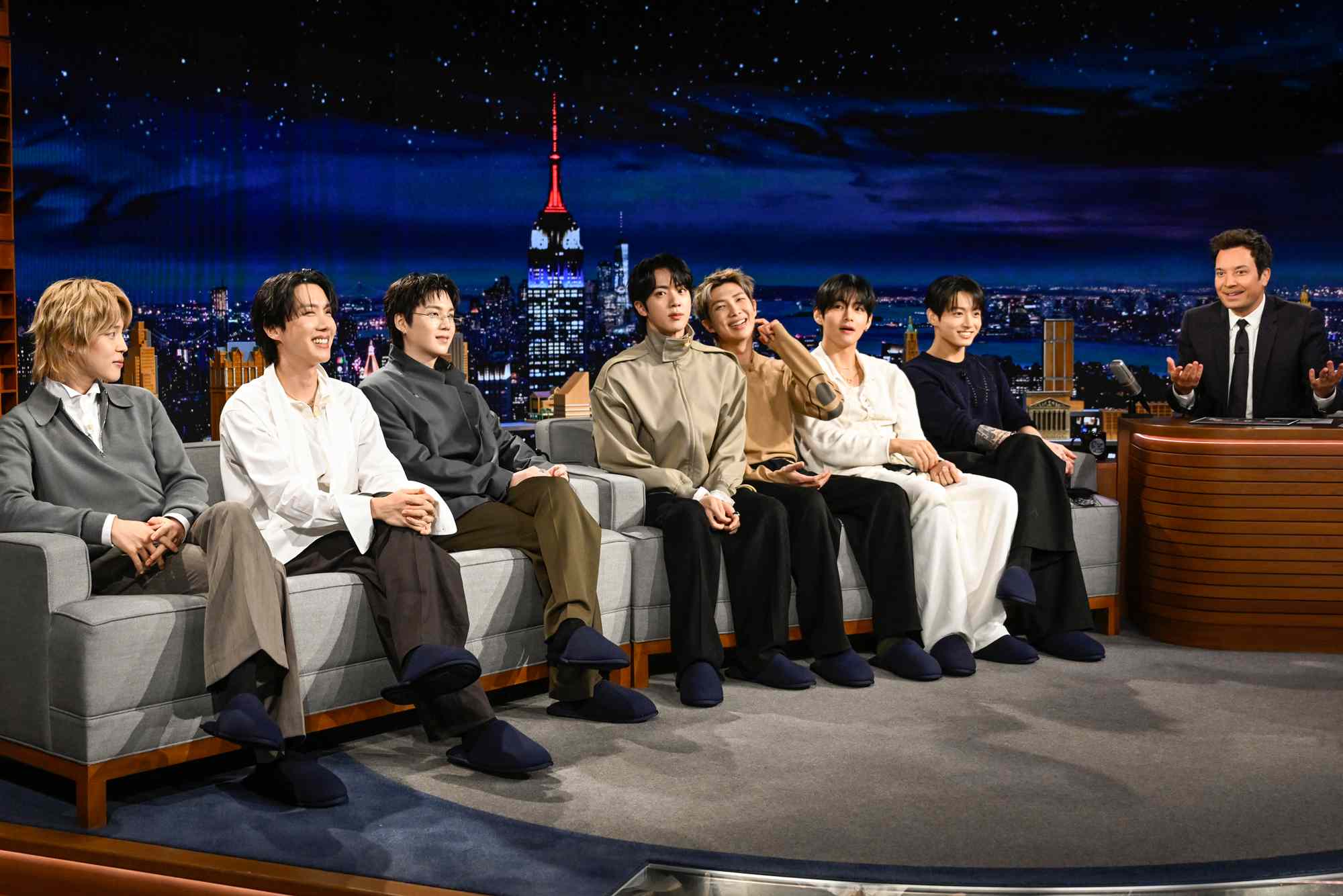 Jimmy Fallon says BTS' "Tonight Show" appearance felt unlike any other ...
