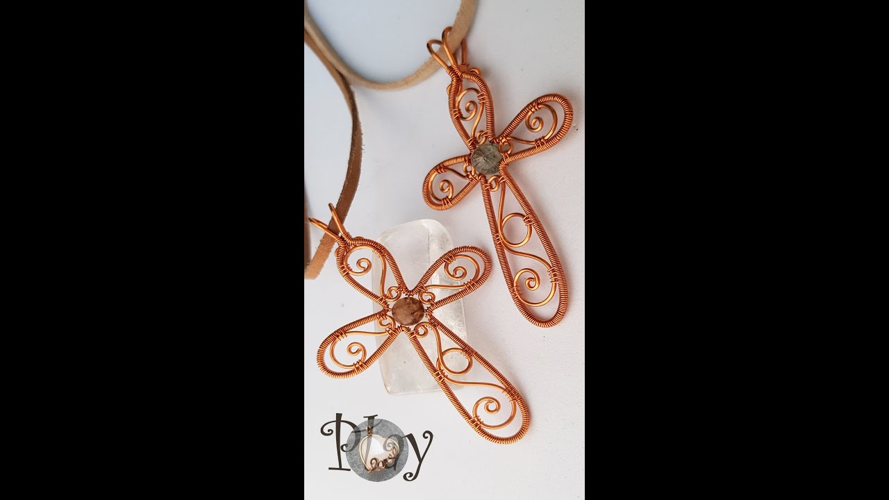 Play with wire | Cross | pendant | jewelry ideas | Christmas | DIY ...
