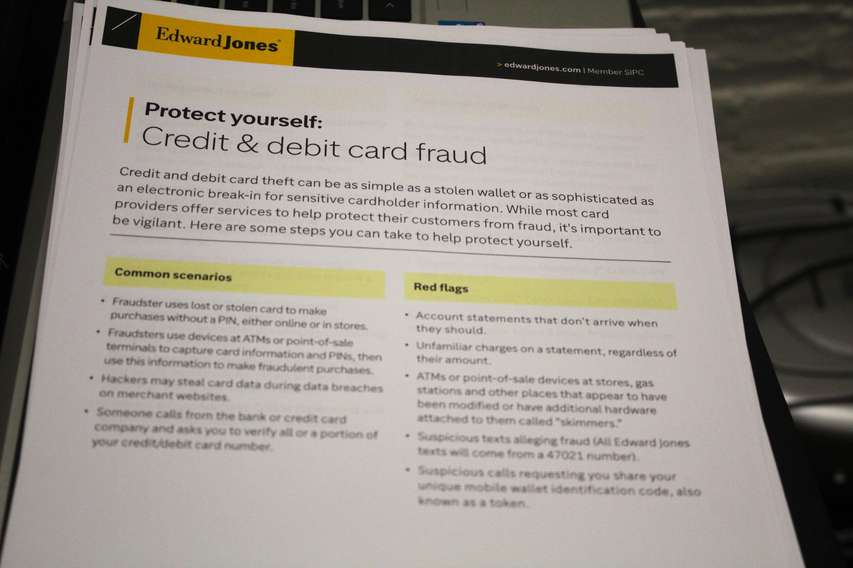 Fraud awareness presentation held at library