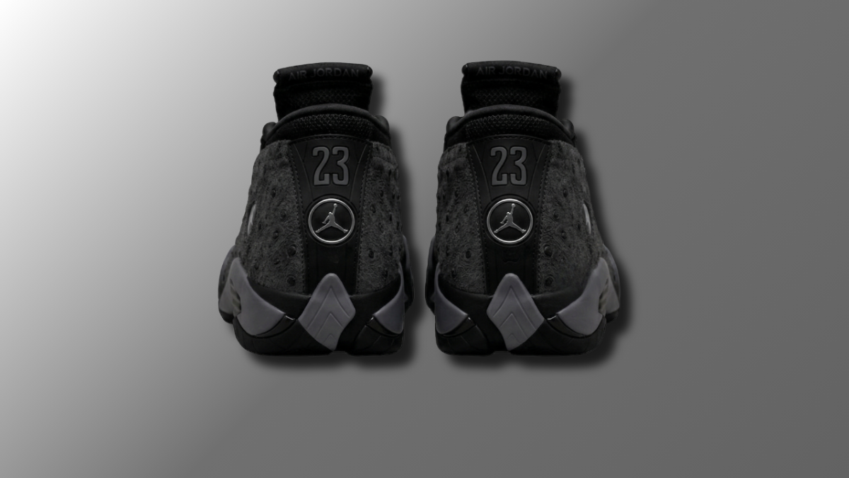 Air Jordan 14 low 'Black' 4 sneaker series, jet black energy: Release ...