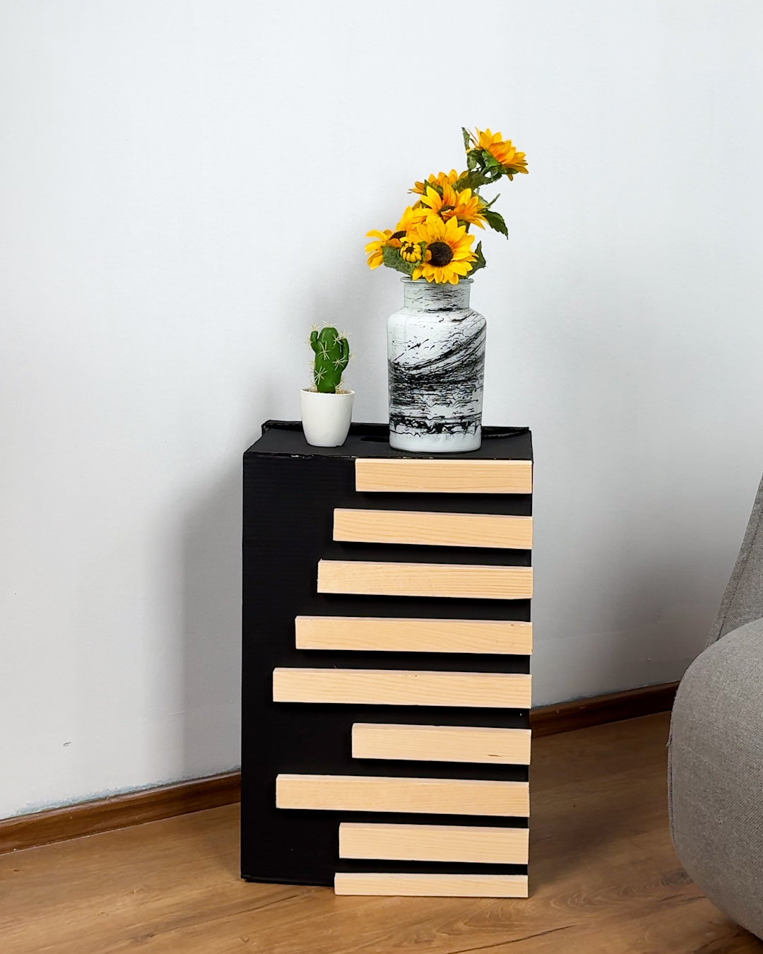 Minimalist furniture hack on a budget