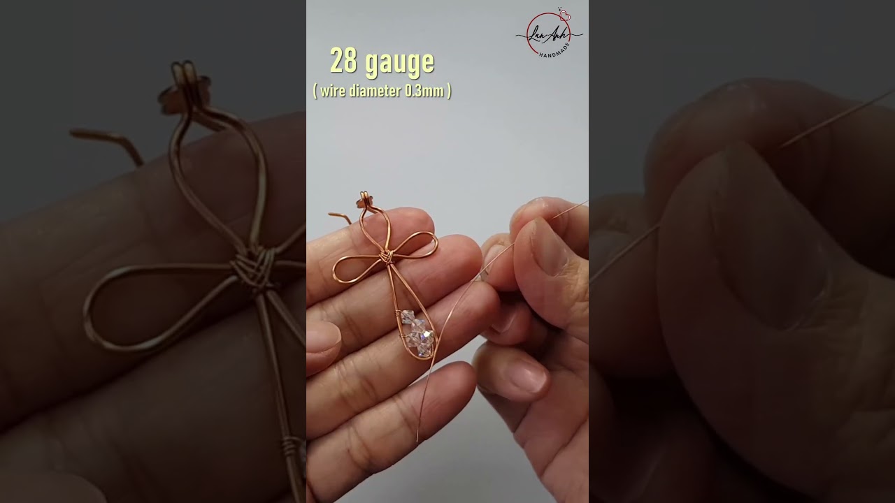 Wire earrings making for beginners | Simple cross earring #handmade # ...
