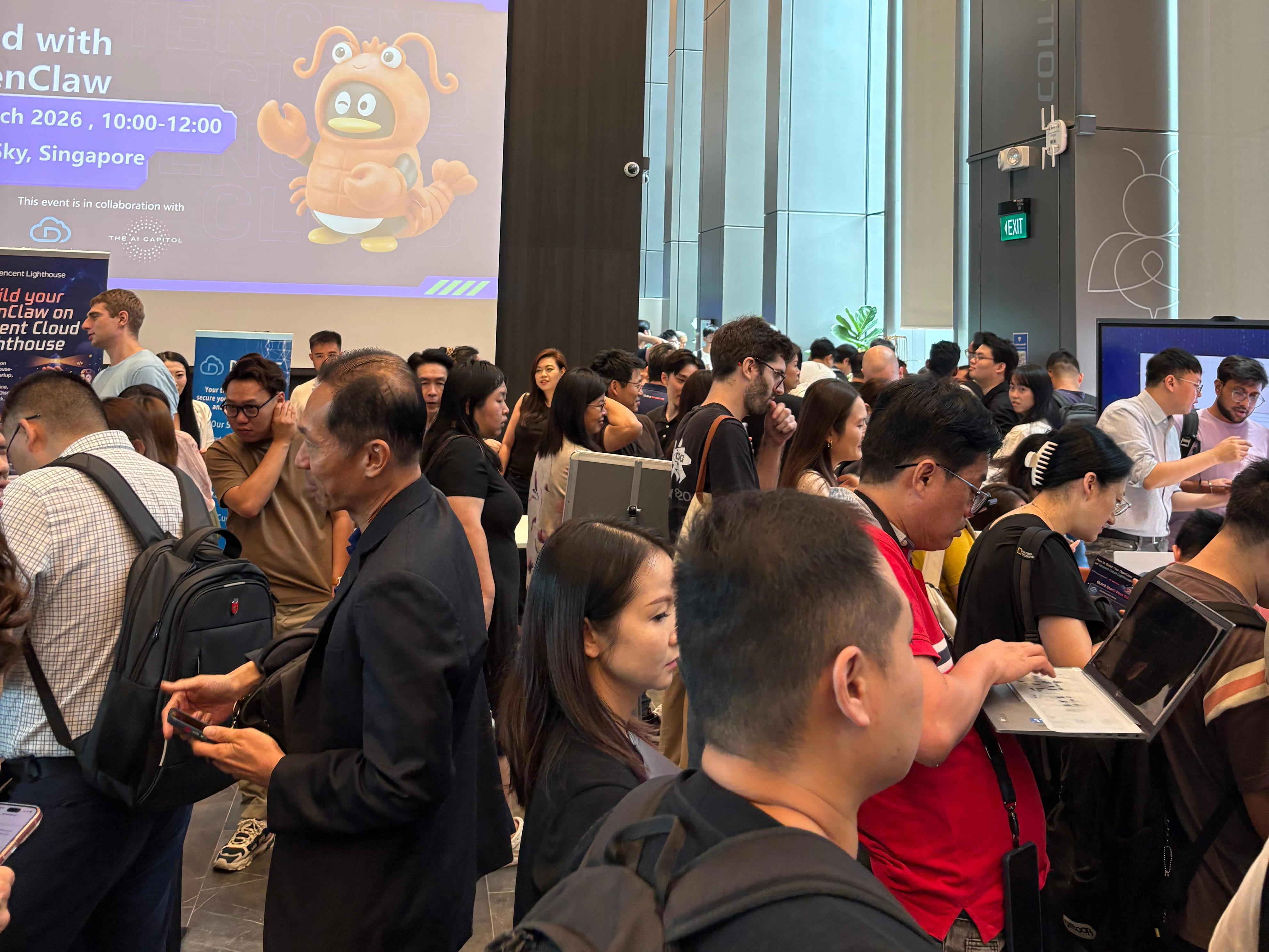 I went to an OpenClaw installation event at Tencent's office. People ...