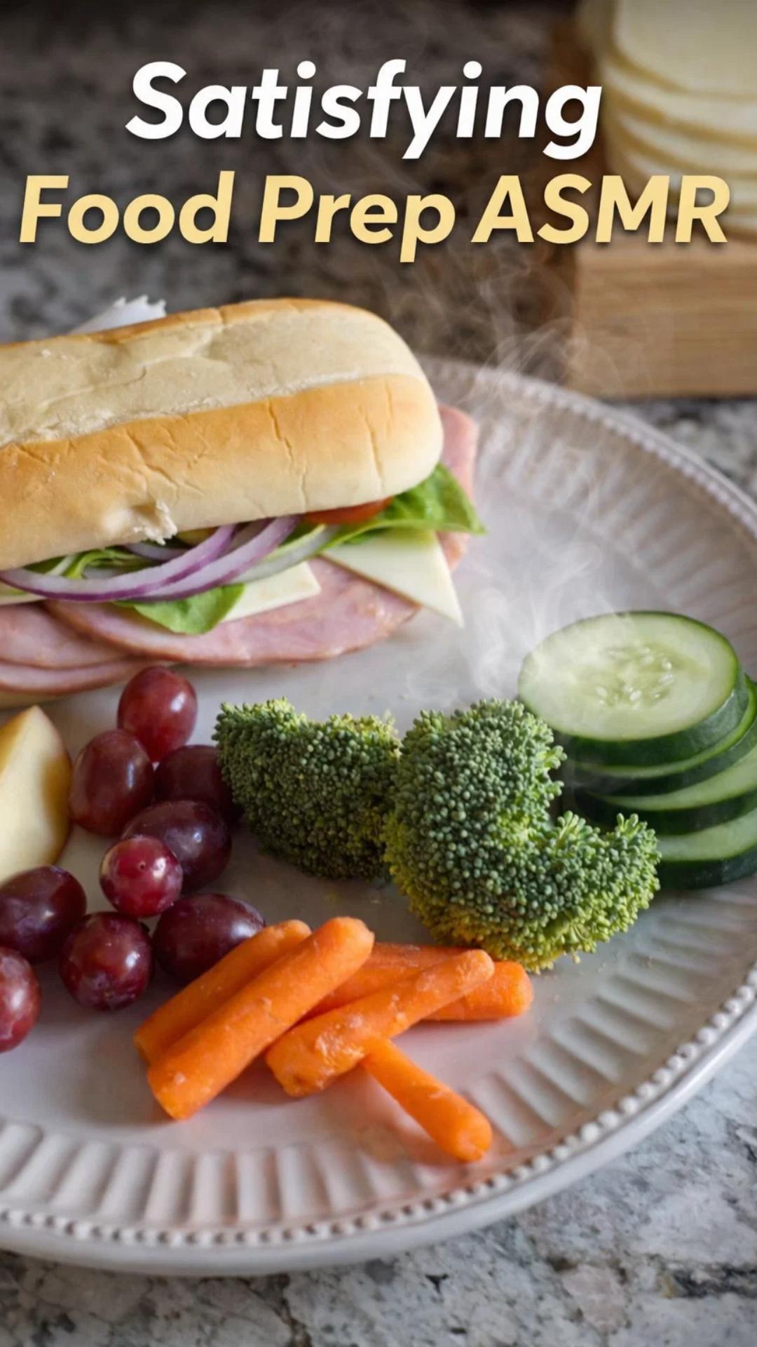 Satisfying food prep ASMR lunch packing sandwich night and salad ideas