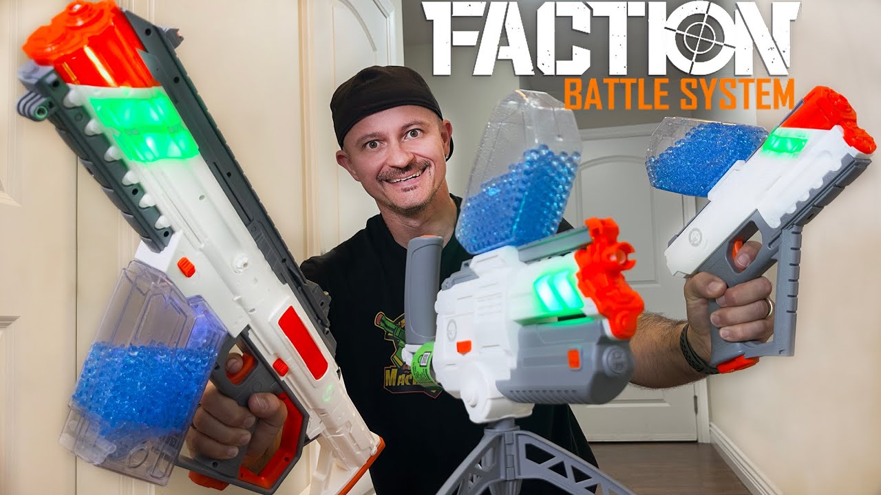 Faction battle system: The ultimate app-integrated gel blaster experience!