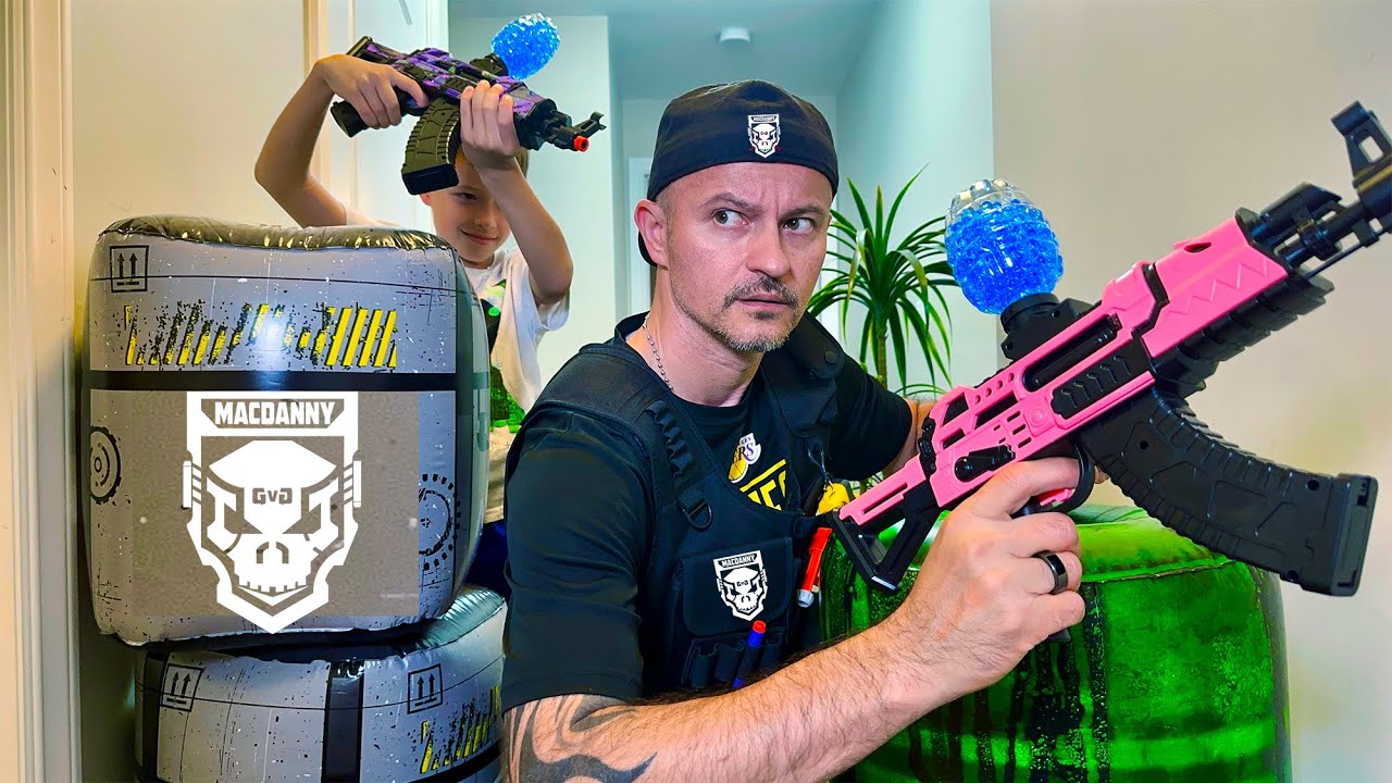 Father & son test the YaGee AK47 gel blaster: Unboxing, review ...