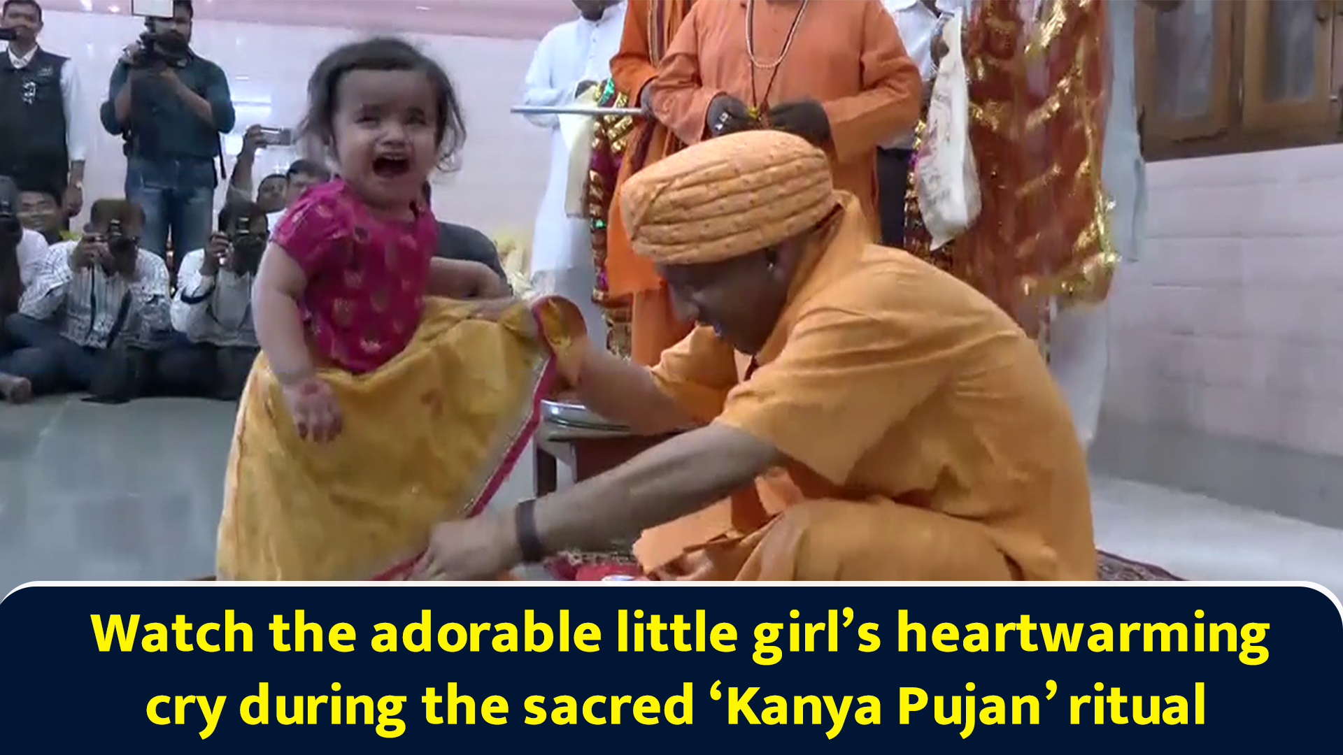 Watch the adorable little girl’s heartwarming cry during the sacred ...