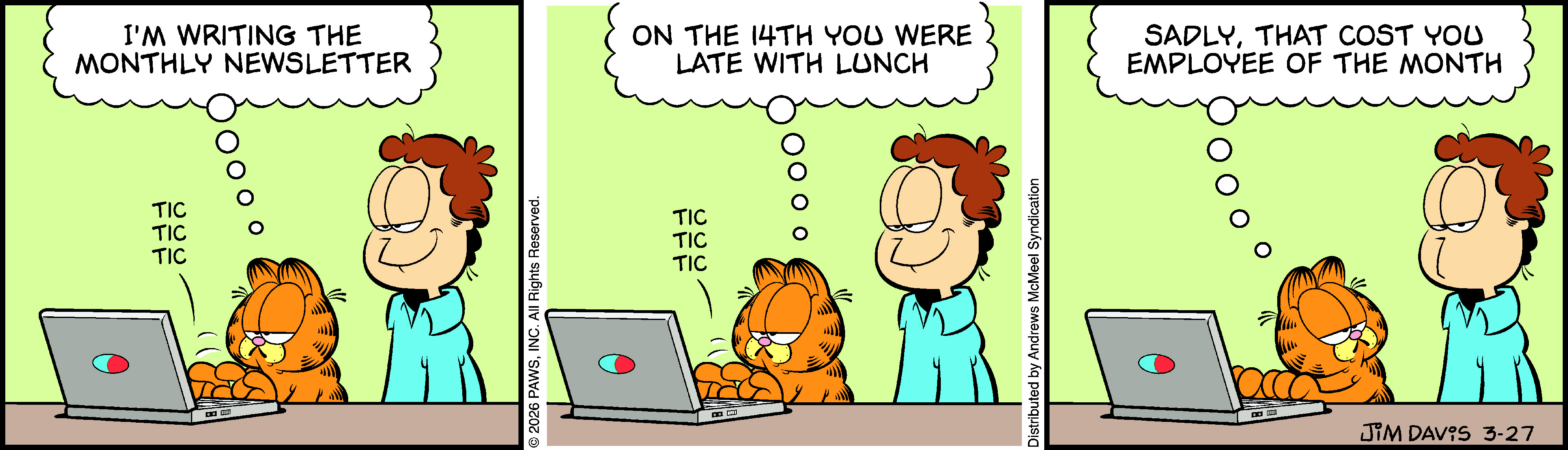 Garfield by Jim Davis