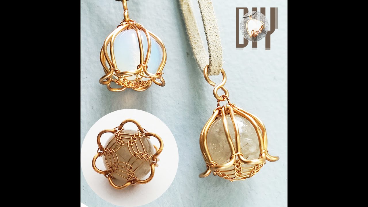 Lily of the valley | pendant | large spherical stones without holes ...