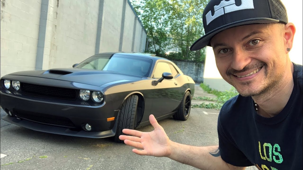 My custom matte black Dodge Challenger is finally back | Car mods ...