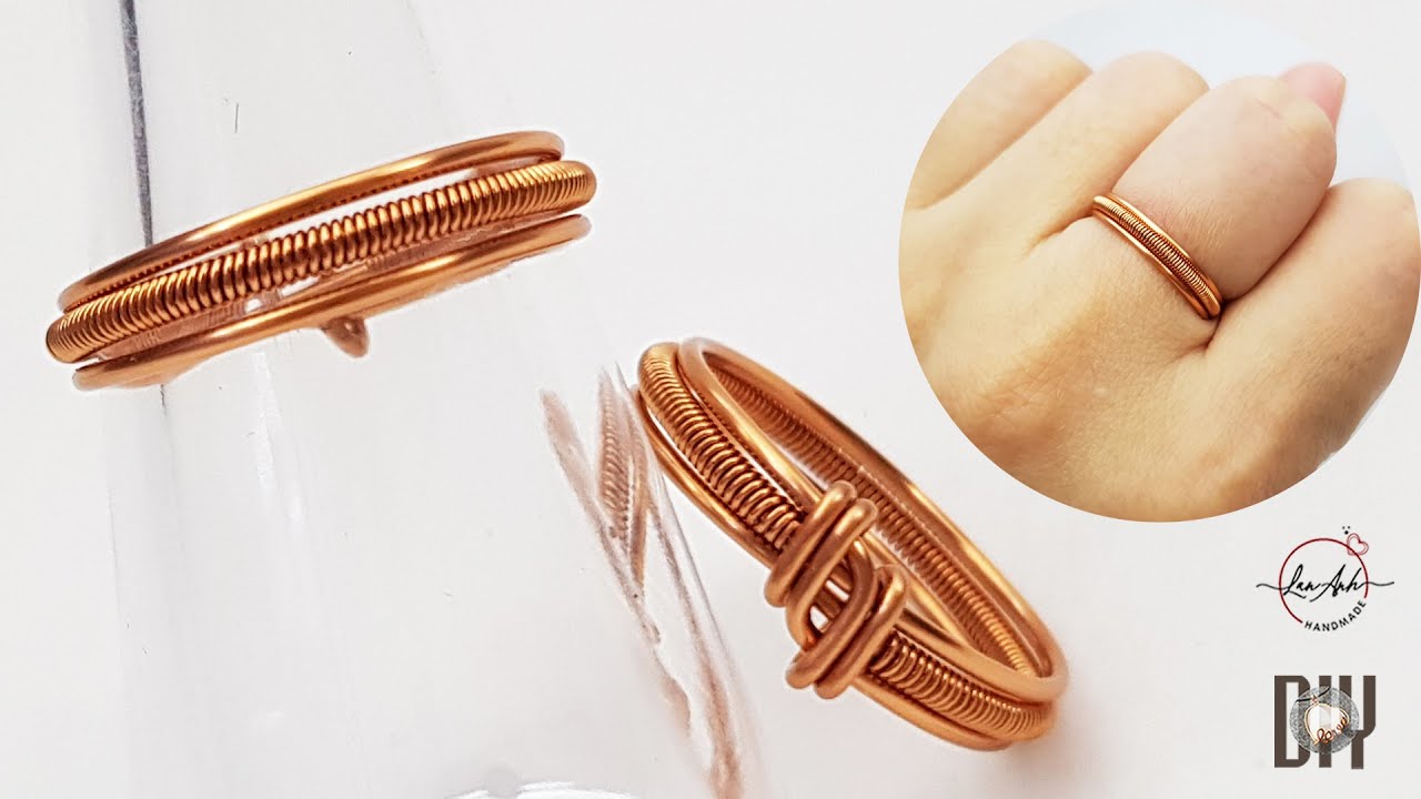 Ring use Basic Wire Weaving techniques - Jewelry for both men and women 507