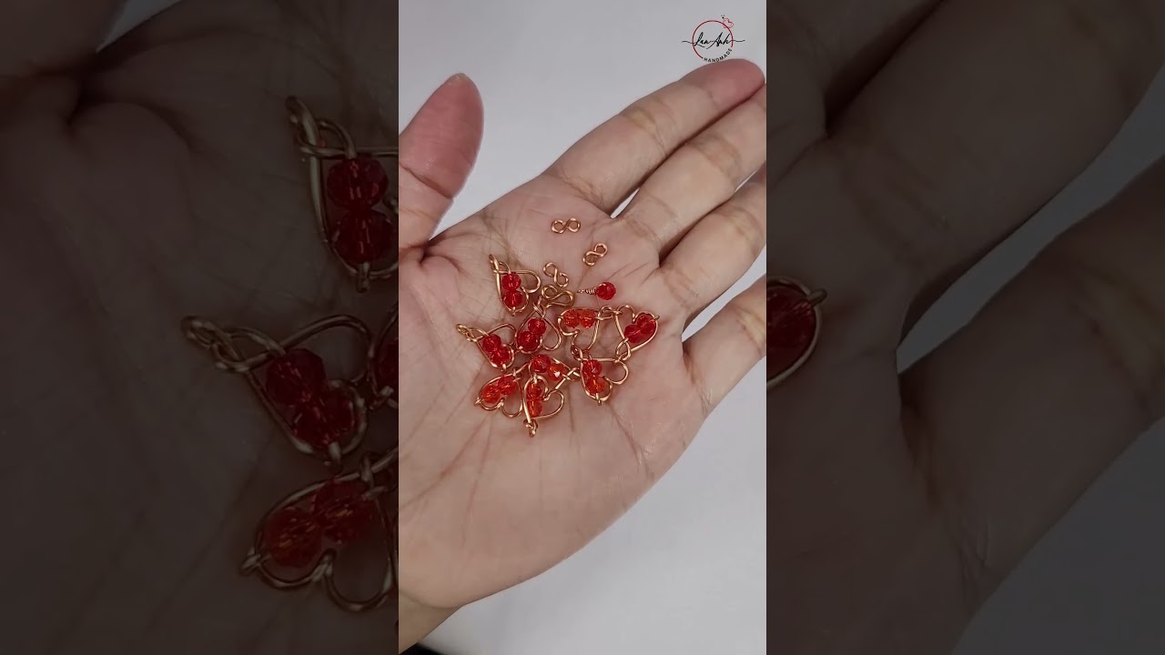 #shortsvideo | Making easy heart bracelet | Love gift #handmade #diy # ...