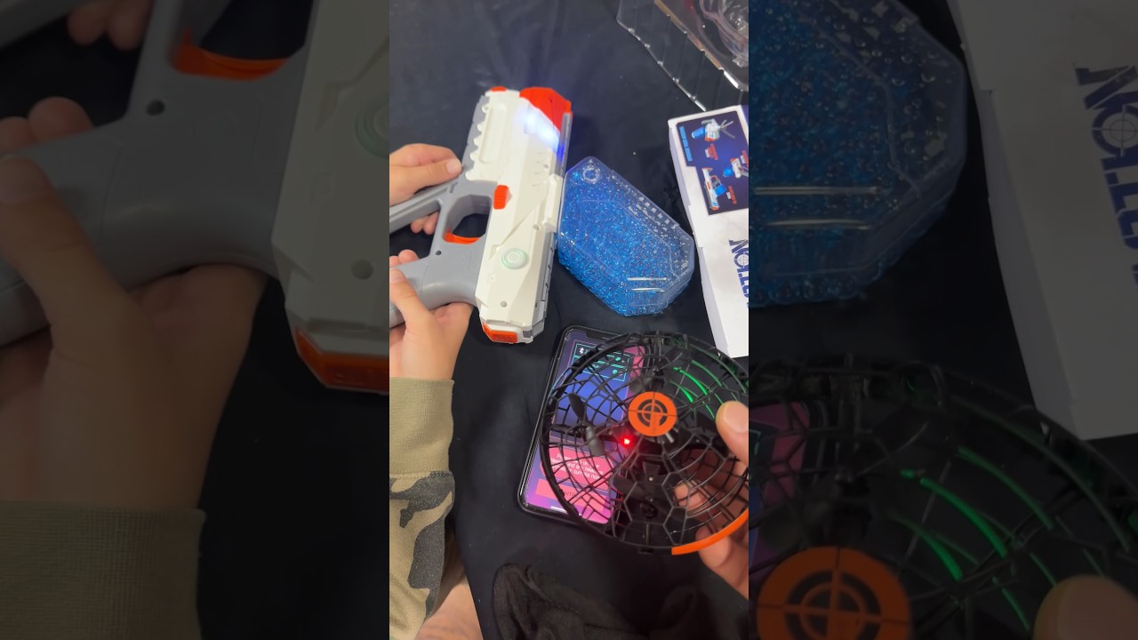 Gel blaster drone target