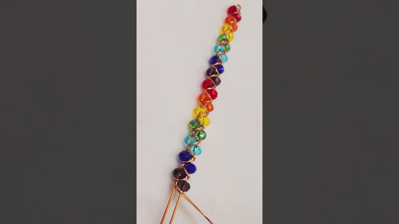 Rainbow bracelet | zigzag bangle | colorful crystal | jewelry making ...