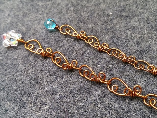 How to make a whales chain bracelet | Wire wrapping tutorial by Lan Anh ...