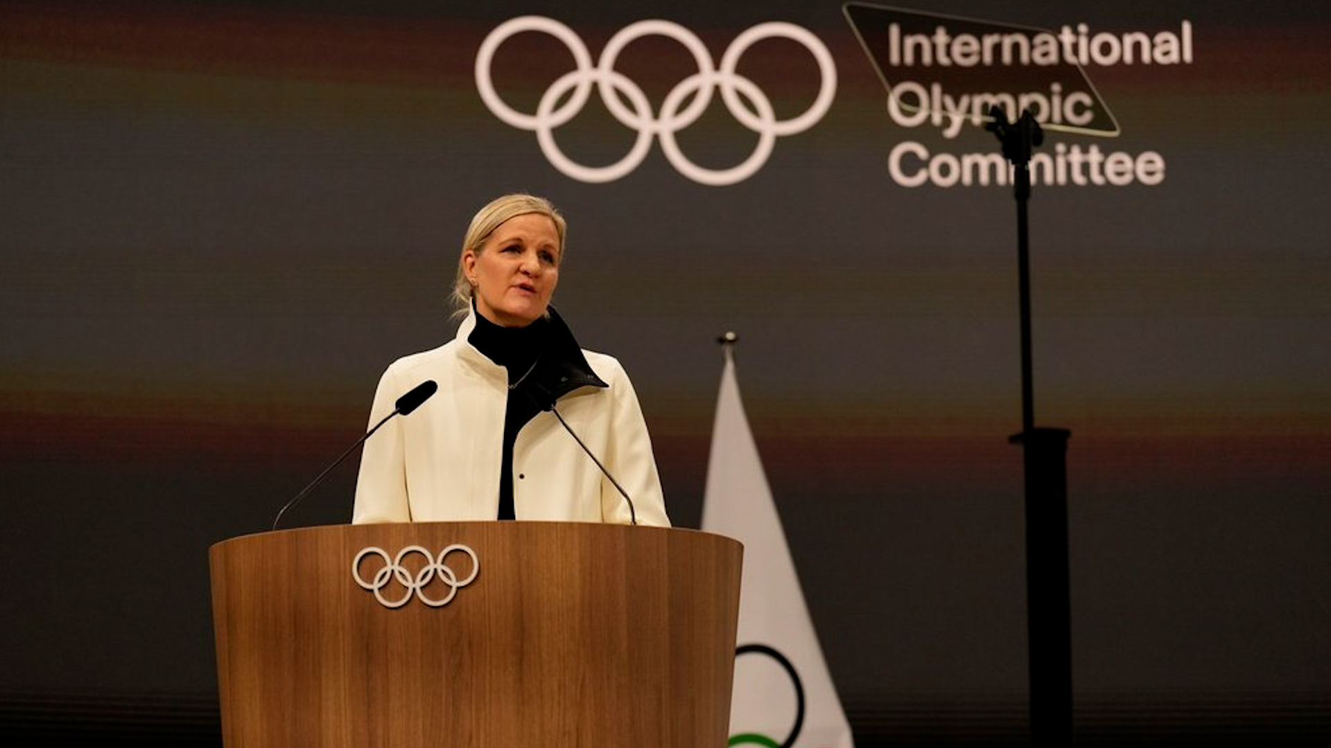 Olympic committee bans trans athletes from competing in women's category