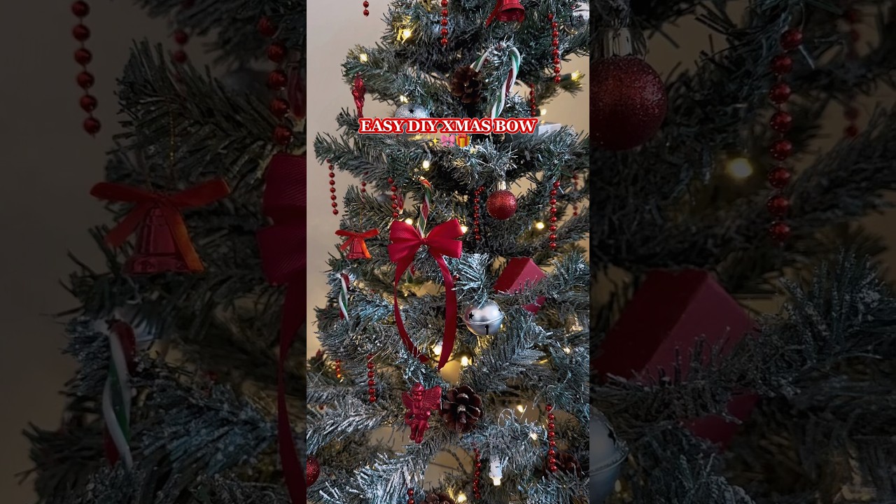 Save easy tutorial for later Perfect Bow to decorate your Christmas ...