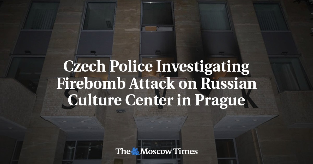 Czech police investigating firebomb attack on Russian culture center in ...