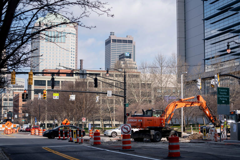 ODOT project tears up Front, Mound streets in downtown Columbus