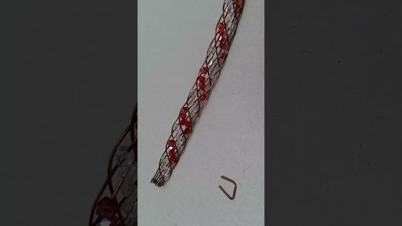 Stranded braided cuff bracelet with bead | DIY | Handmade jewelry ideas ...