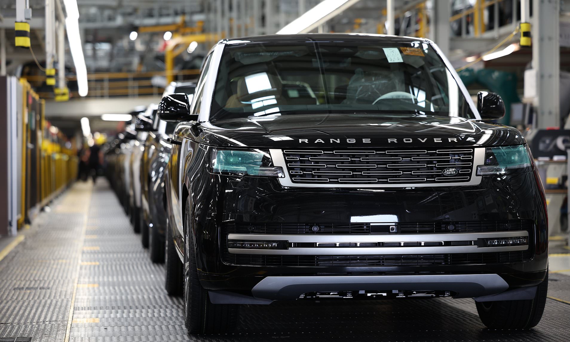JLR halt production at its biggest UK car factory for a fortnight due ...