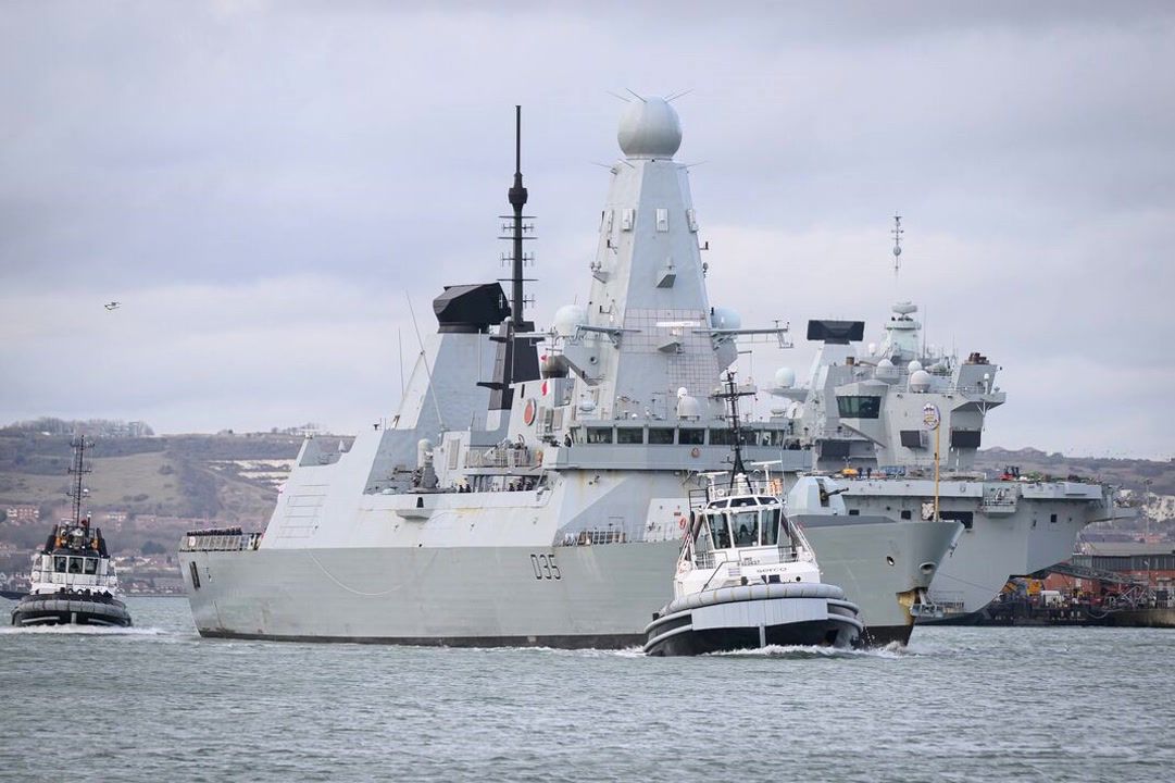 Healey stumbles as Britain borrows German warship