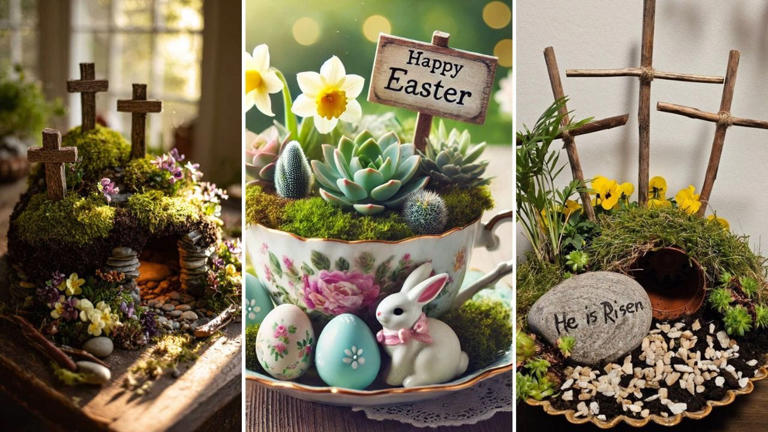 Resurrection garden ideas for Holy Week of Easter celebrations at home