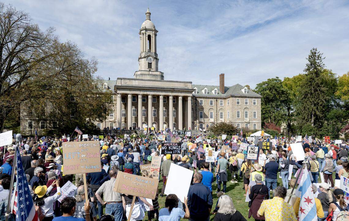 Anti-Trump 'No Kings' rally to return to State College this weekend ...
