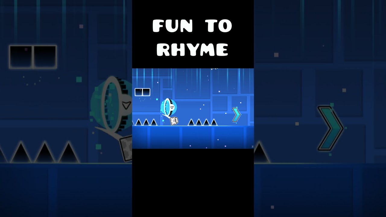 Fun to rhyme in GD #geometrydash #gdupdate #gaming #gd #gameplay #games ...