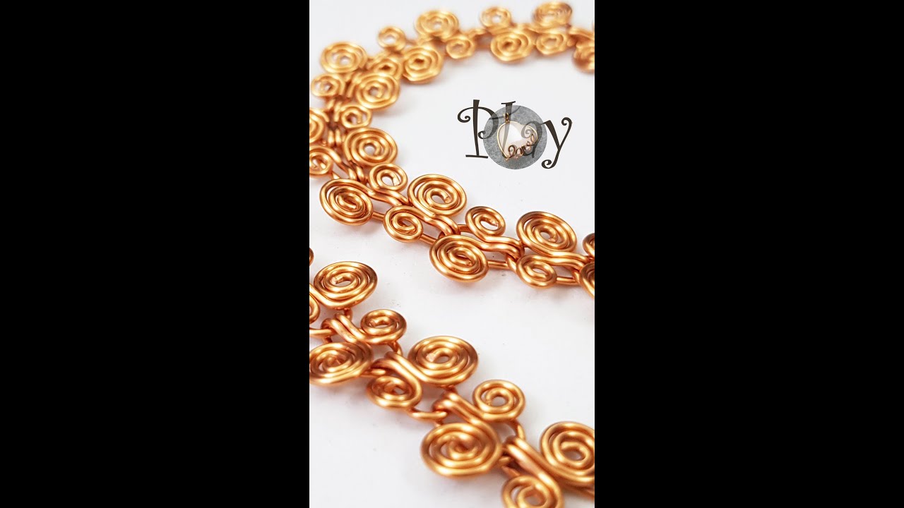 Asymmetric spiral | bracelet | Egyptian coil | copper wire ...