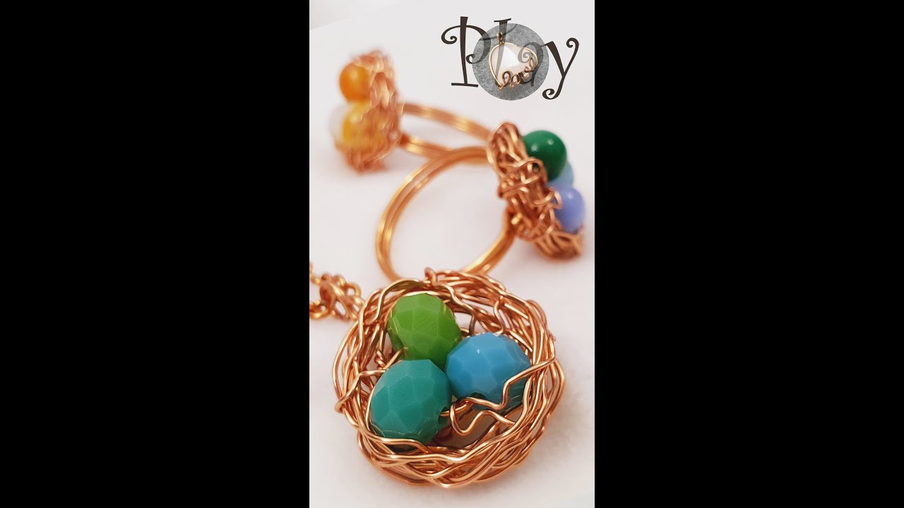 Play with wire | Bird's nest | Rings | Pendant @LanAnhHandmade 661 #Shorts