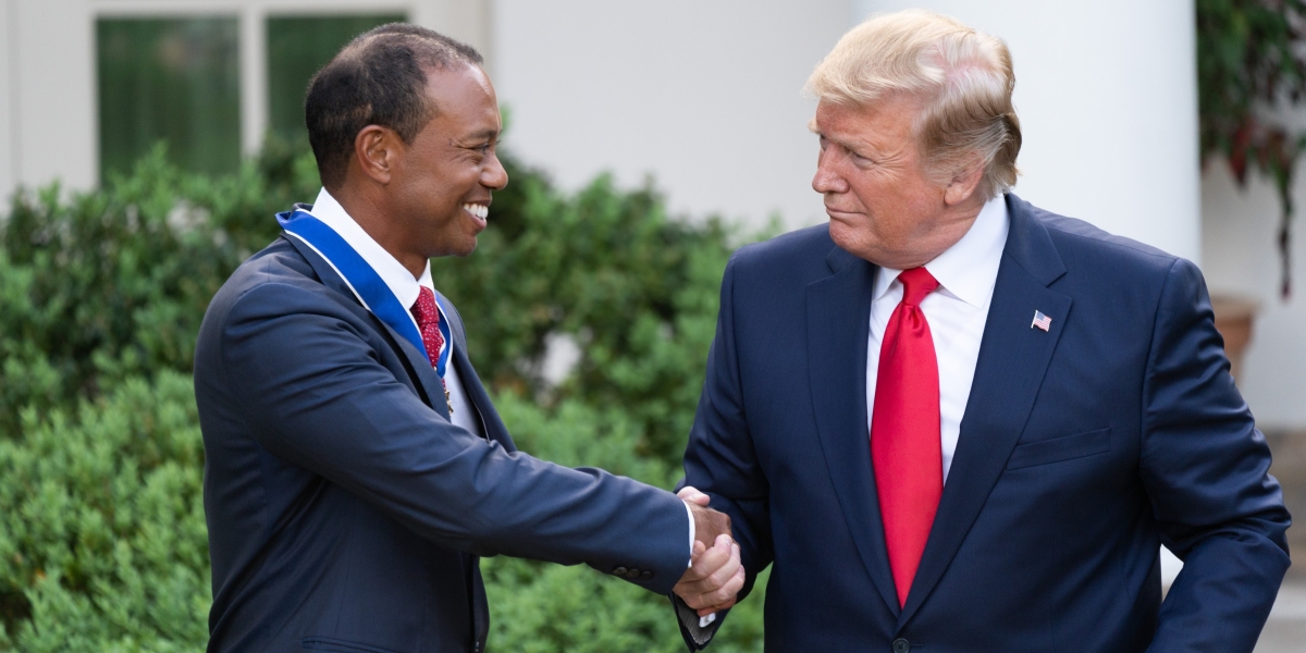 Trump suggests Tiger Woods will be at Augusta, but not in the field
