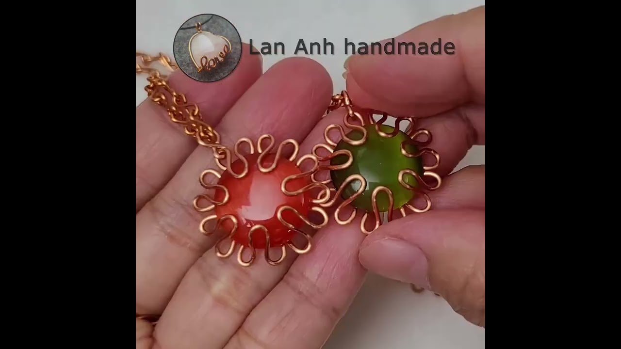 Love flower pendant | heart | simple DIY handmade jewelry ideas ...