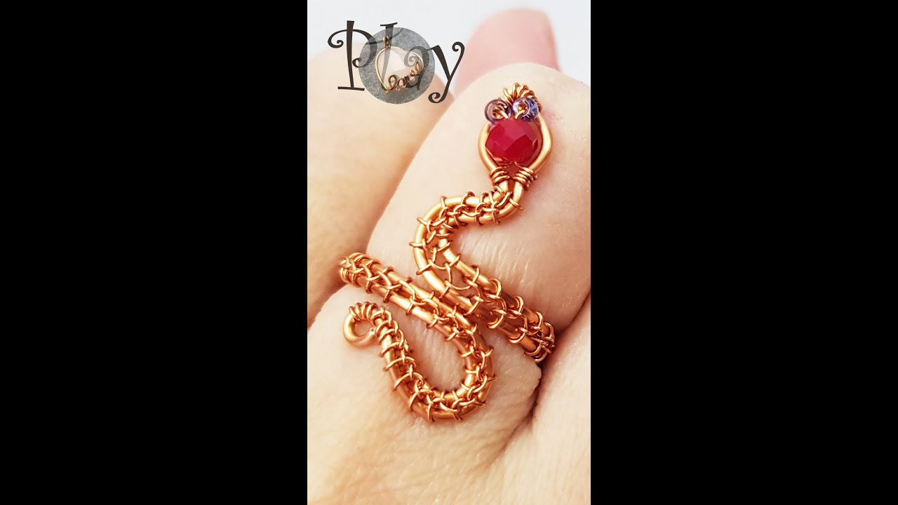 Play with wire | Snake ring | Wire jewelry 641 @LanAnhHandmade #Shorts
