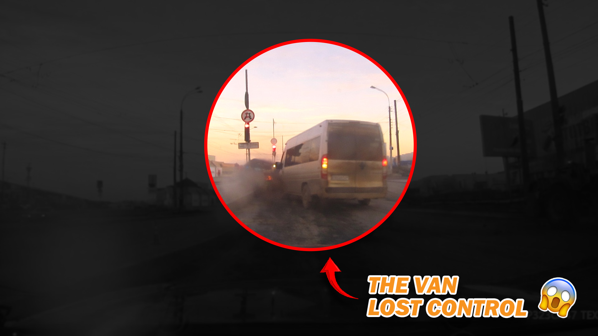 Van loses brakes and crashes into vehicles at traffic light