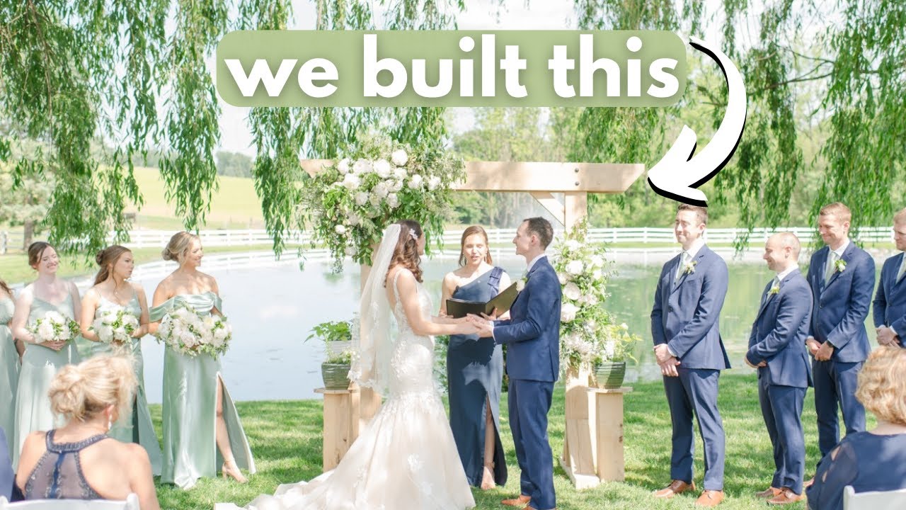 Save thousands by building your own wedding arch design