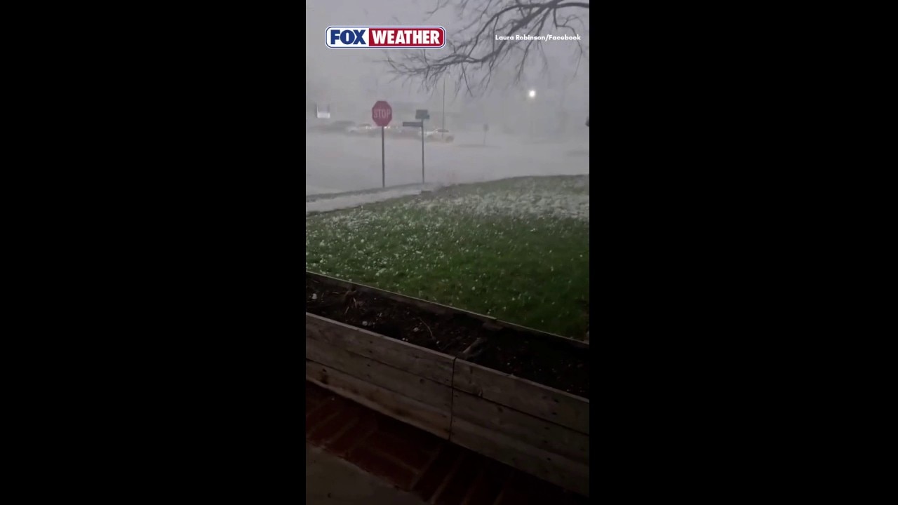 Watch: Ping pong ball-sized hail blasts Bryan, Ohio