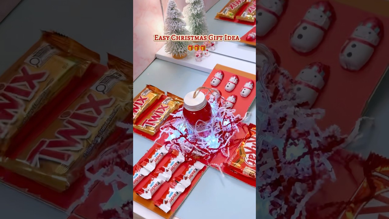 Making DIY Christmas gift box with my sister 🎁 #ChristmasDIY #GiftBox #DIY