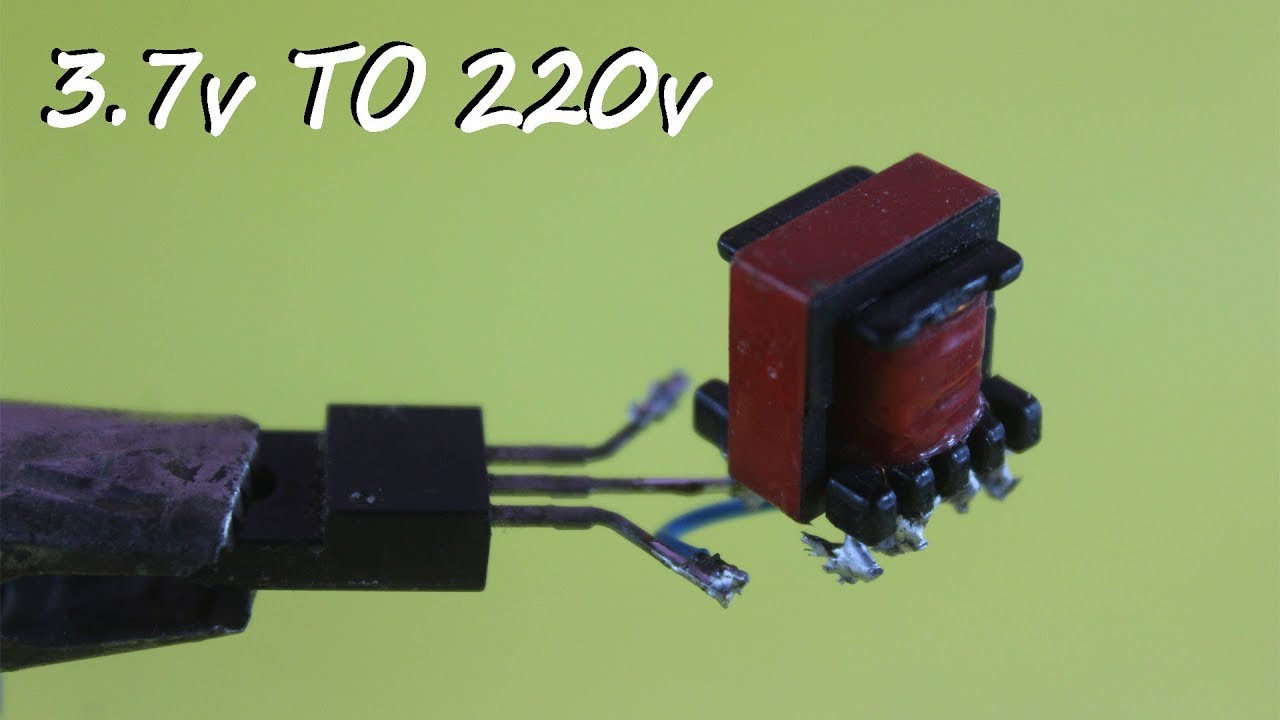 How to make 3.7 to 220v mini inverter