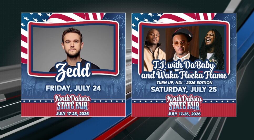 ND State Fair completes 2026 grandstand lineup with EDM artist Zedd ...